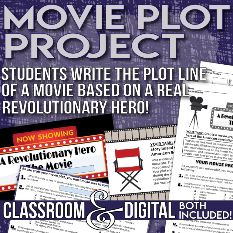 An American Hero Students Write a Movie Plot Based on a Revolutionary ...