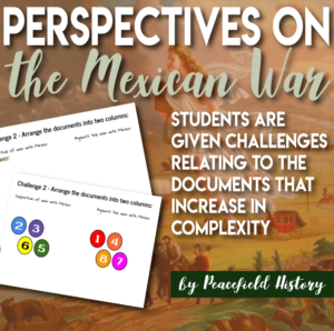 The Mexican War Analyzing Perspectives for and against the War Critical ...