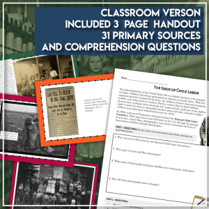 Child Labor and the Industrial Revolution Primary Source Analysis ...