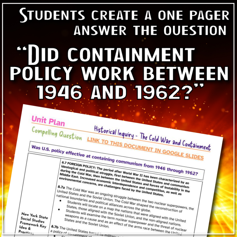 Cold War Inquiry | Containment Policy | Truman, Eisenhower, and Kennedy ...
