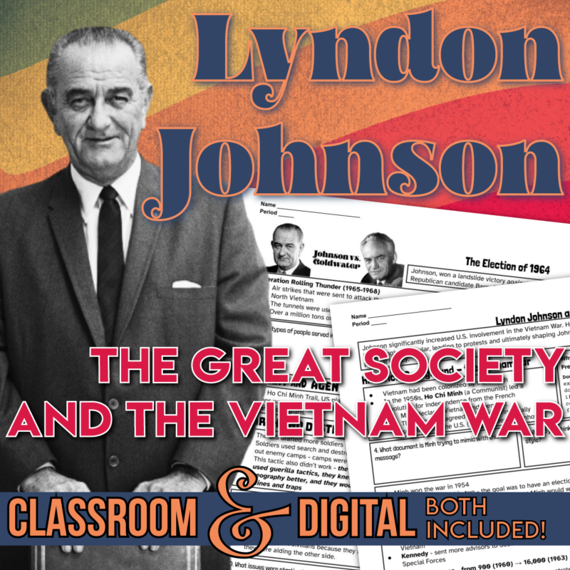 Lyndon Johnson and the Great Society and the Vietnam War Presentation ...